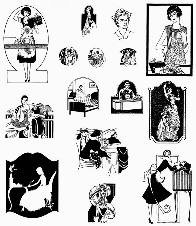 Little Grey Bungalow: Vintage Images - 1930's Ad Cuts