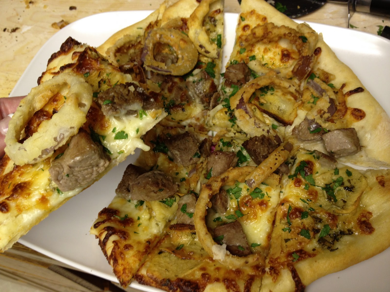 Prime Rib Pizza