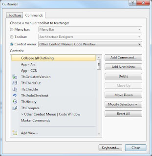 Customize Context Menu of Visual Studio | CSC - Technical Notes