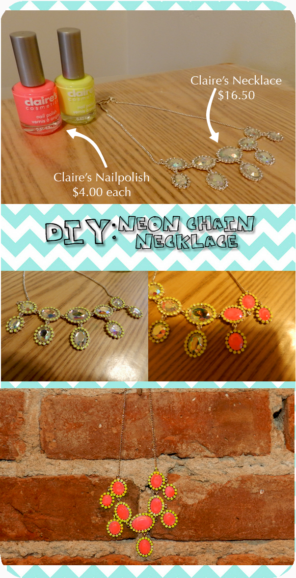 DIY: Neon Necklace | Fashionista New York Girl