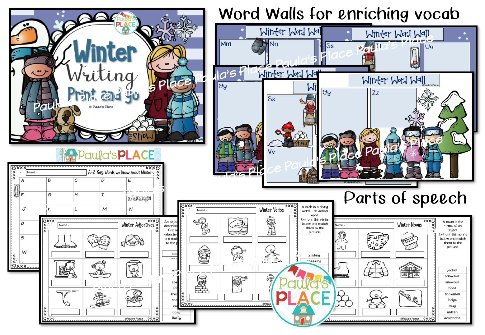Paula's Place Teaching Resources: Winter Writing tasks