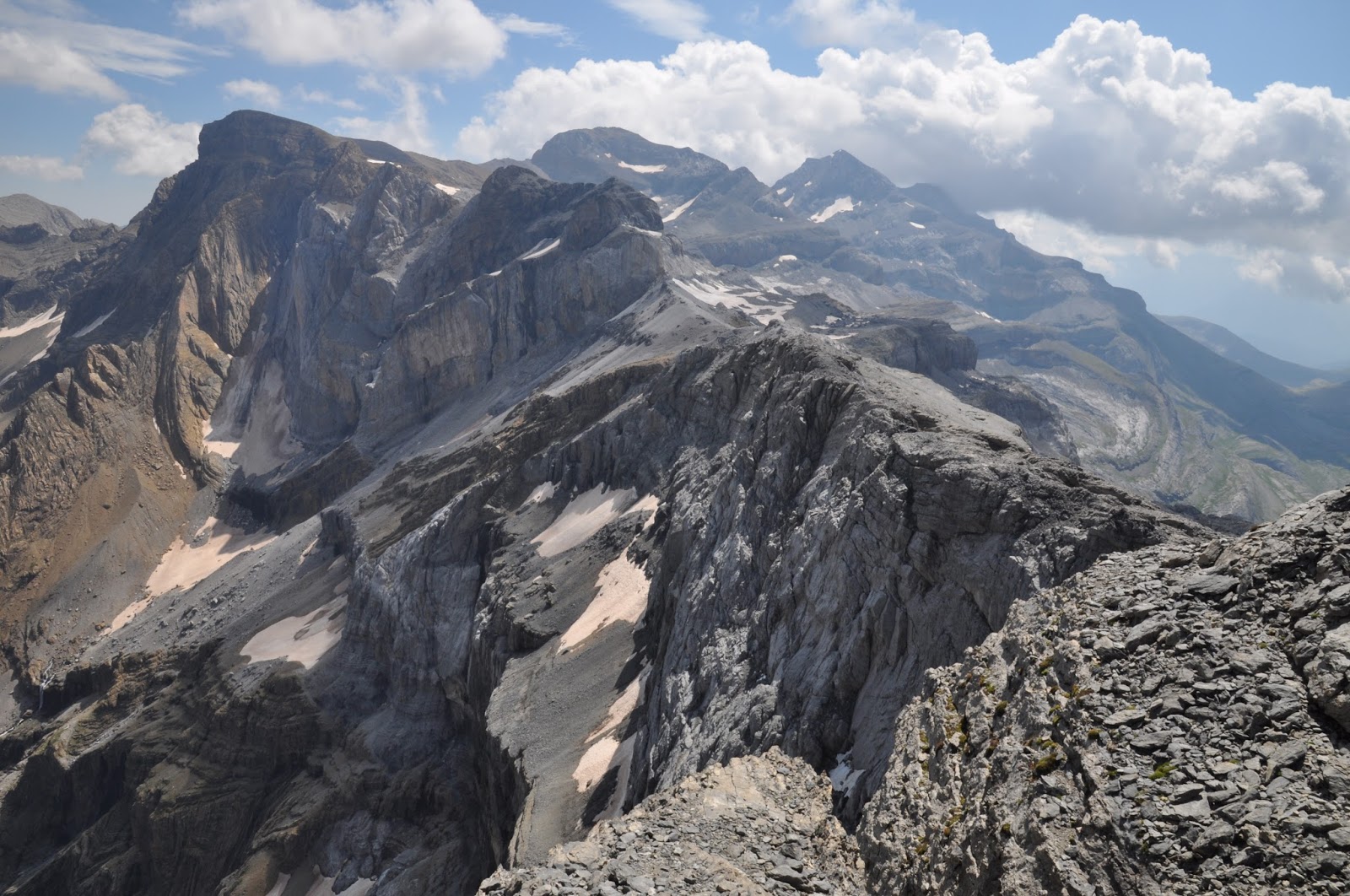Tour du Marboré, 3009m, depuis le Col de Tentes.