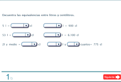 Las TIC en Primaria: LAS MEDIDAS DE CAPACIDAD Y DE PESO (III)