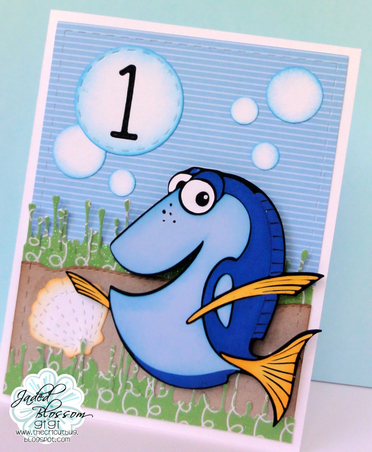 The Cricut Bug: Dory 1st Birthday Card