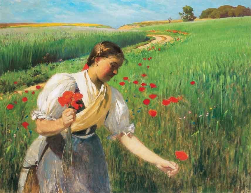 Άννα Αγγελοπούλου: Λιβάδια με παπαρούνες, πίνακες του Pal Szinyei Merse