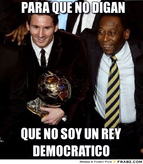 AMANTES DEL FUTBOL: LOS MEMES DE LIO MESSI Y EL REY PELÉ