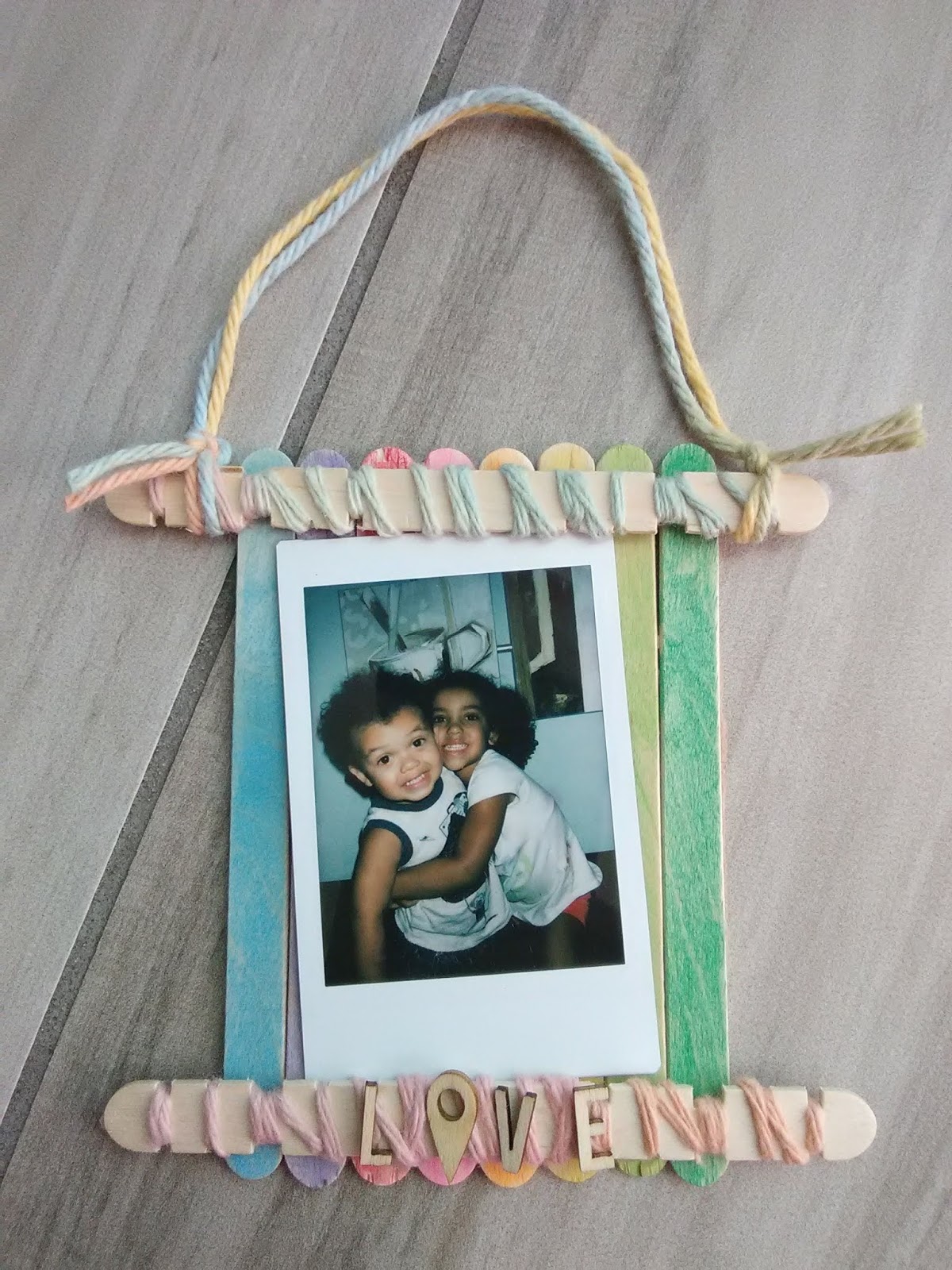 Popsicle Stick Photo Frames