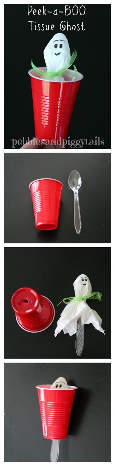 Peek-a-Boo Tissue Ghosts for Halloween | Making Life Blissful