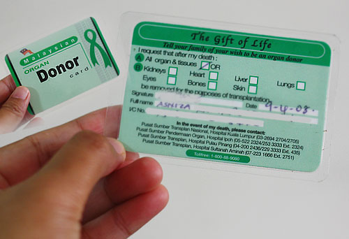 Hanya Untuk Melati: Derma Organ???