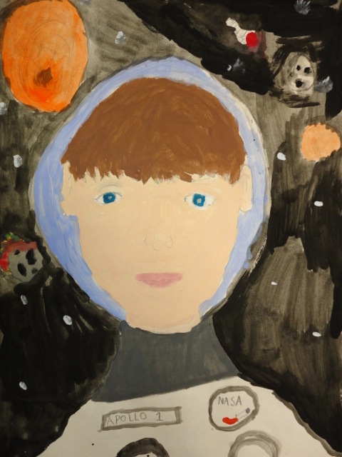 Thomas Elementary Art: 3rd Grade Self Portraits in Time