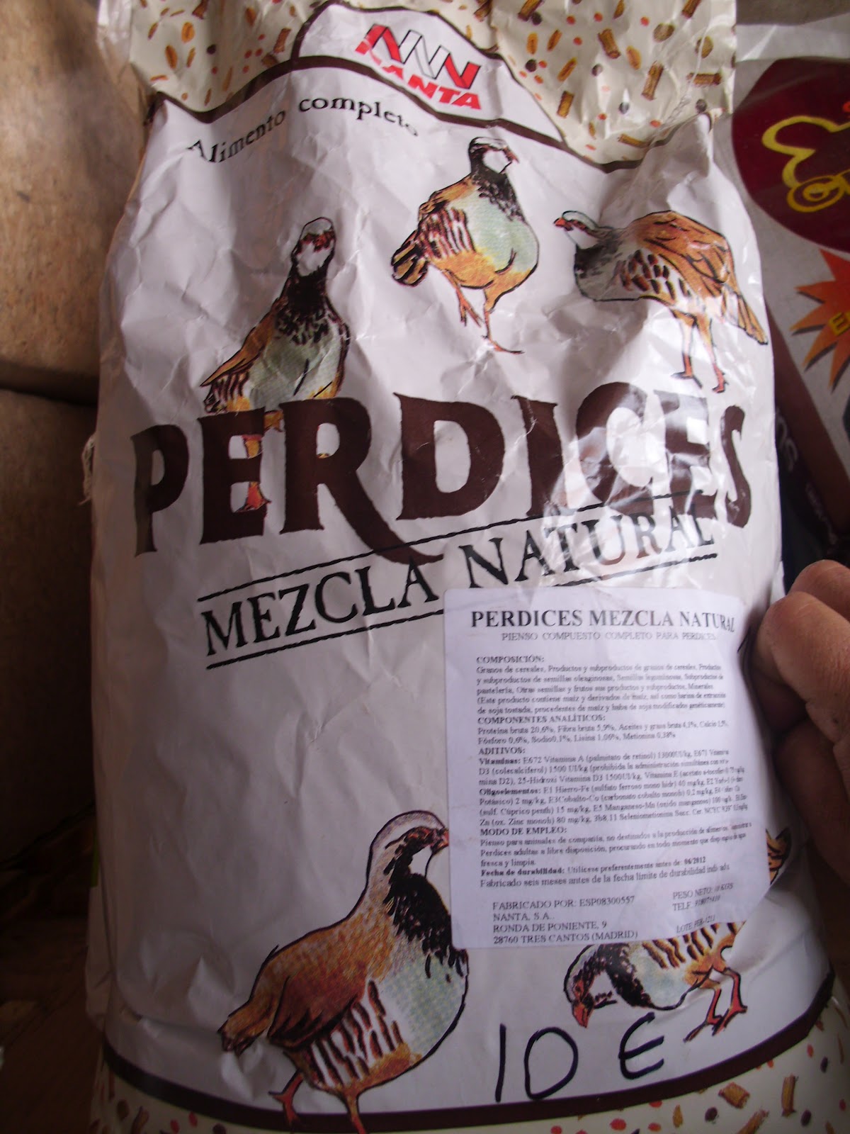 CM PIENSOS: PERDICES