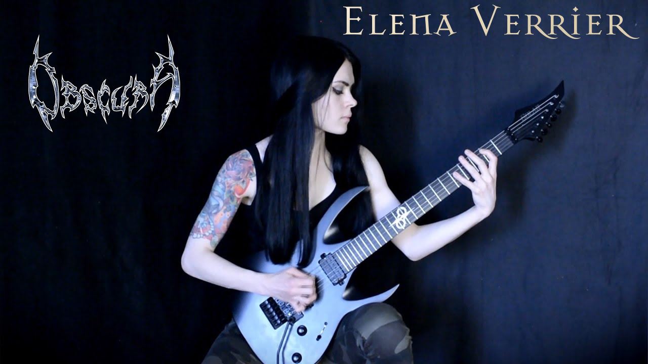 Elena Verrier: Obscura - The Anticosmic Overload (guitar cover)