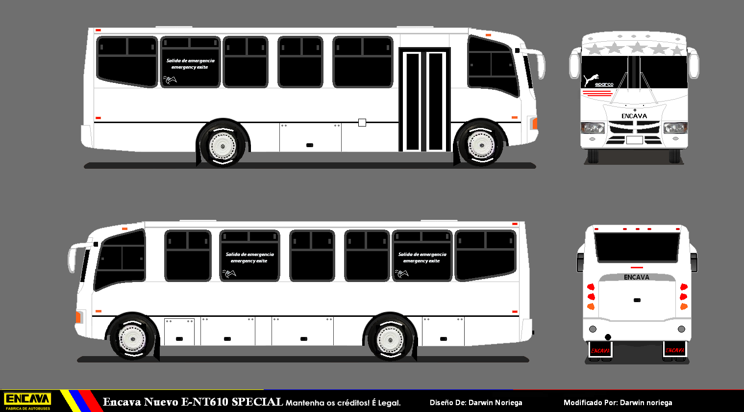 Diseños Autobuses VNZLA: ENCAVA SPECIAL ECHA POR MI