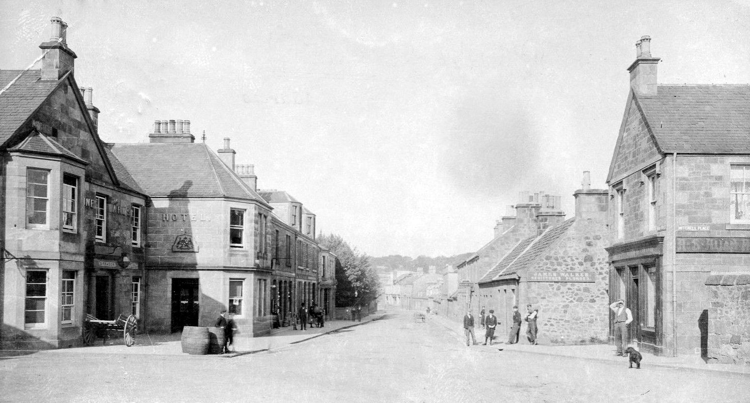 Tour Scotland: Old Photographs High Street Markinch Fife Scotland