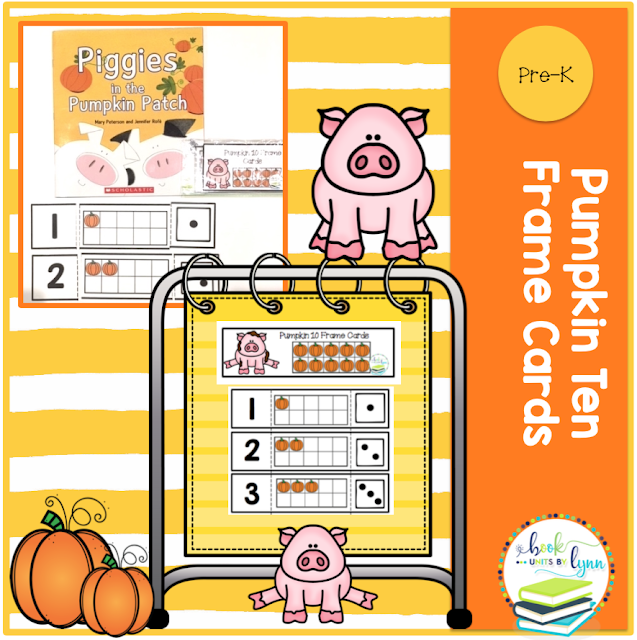 FREE PUMPKIN TEN FRAME CARDS ~ Book Units by Lynn