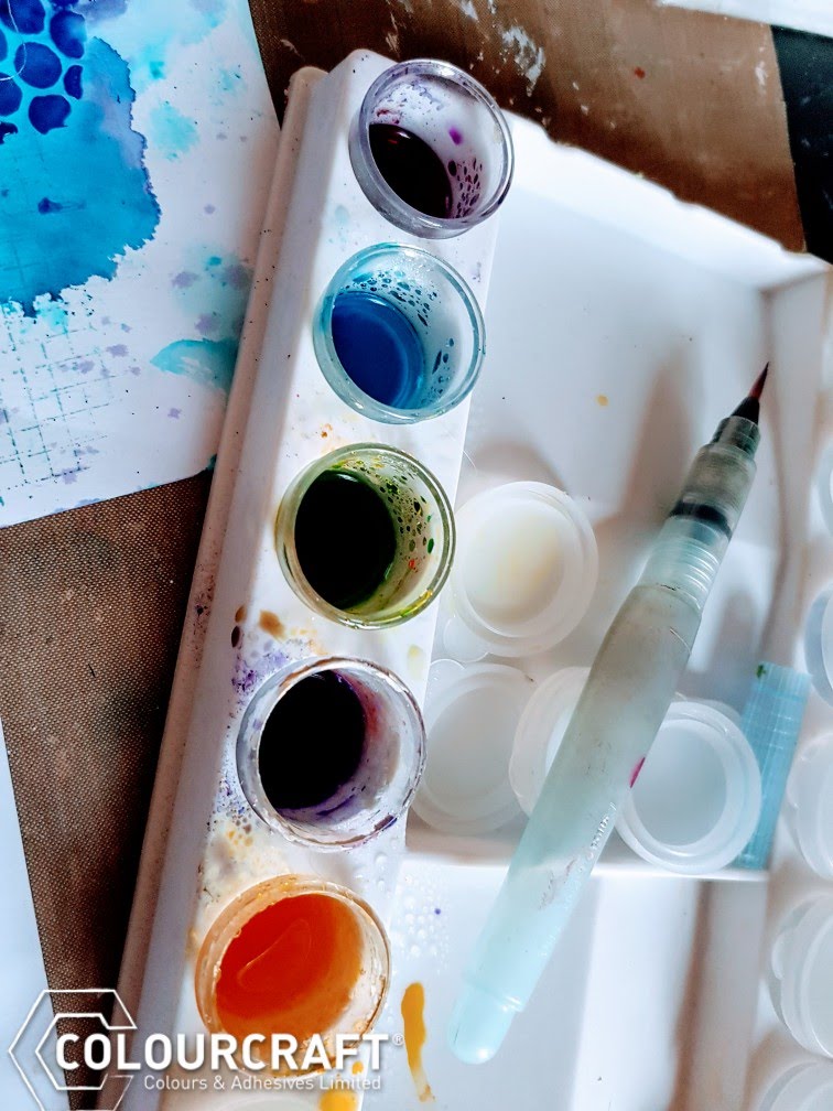 How To Create An Amazing Art Journal Page Using Brusho Powders | Life in a Snapshot