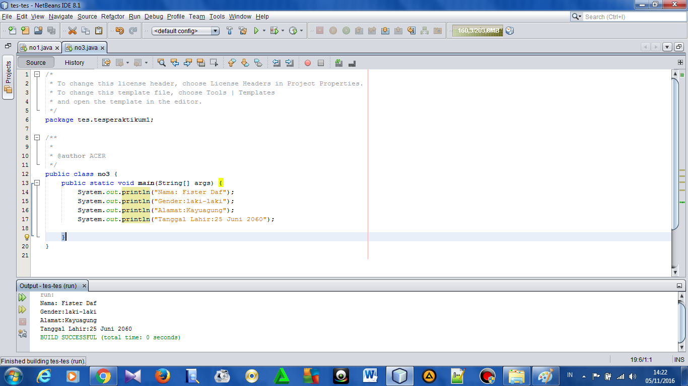 Belajar Java: kumpulan contoh pemrograman java dan outputnya