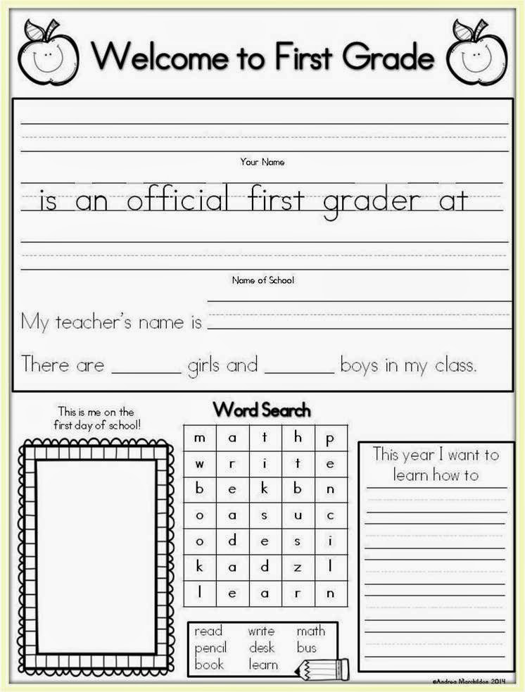 Classroom Freebies Too: First Day of School Welcome Mats