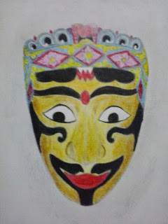 Contoh Lukisan Topeng - Contoh Gambar Lukisan