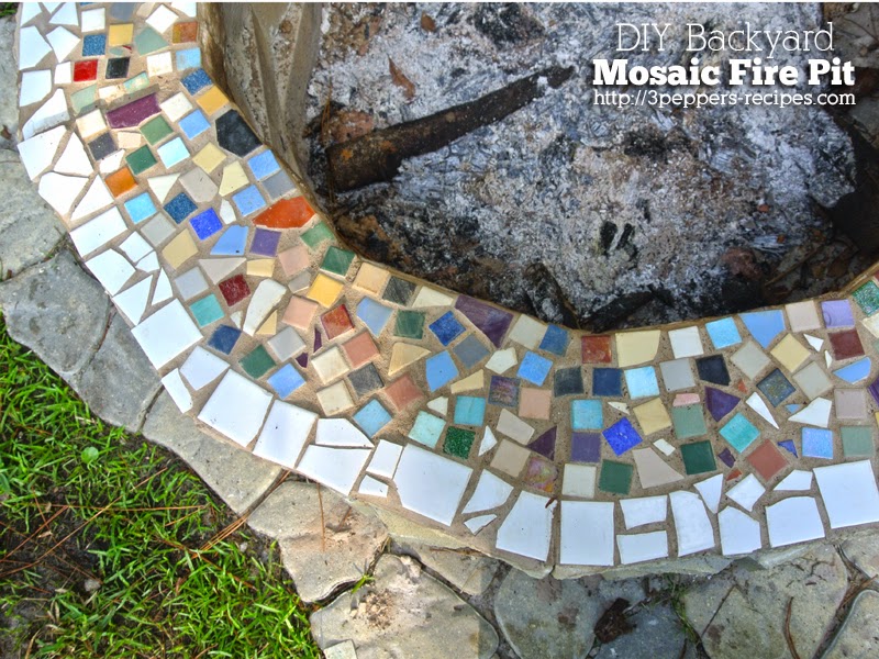 DIY Backyard Mosaic Fire Pit