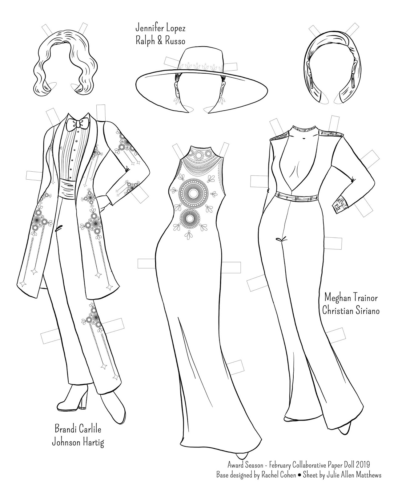 Paper Doll School: Paper Doll Collaboration 2019 - Awards Season