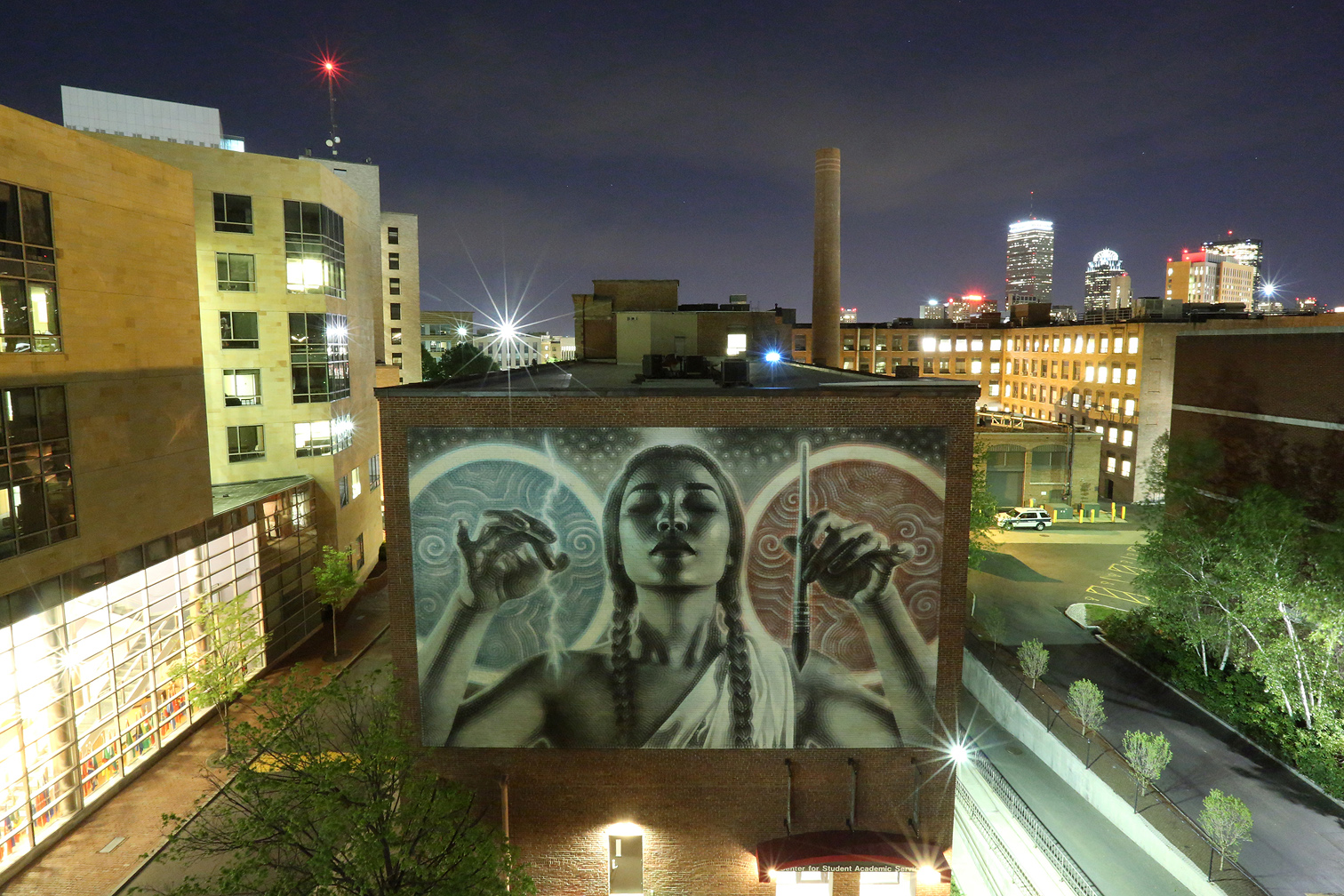 MAC ART: "Ars et Scientia" : New mural in Boston for Northeastern ...