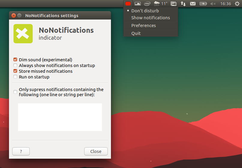 NoNotifications Indicator 0.9 Released With New Features ~ Web Upd8: Ubuntu / Linux blog