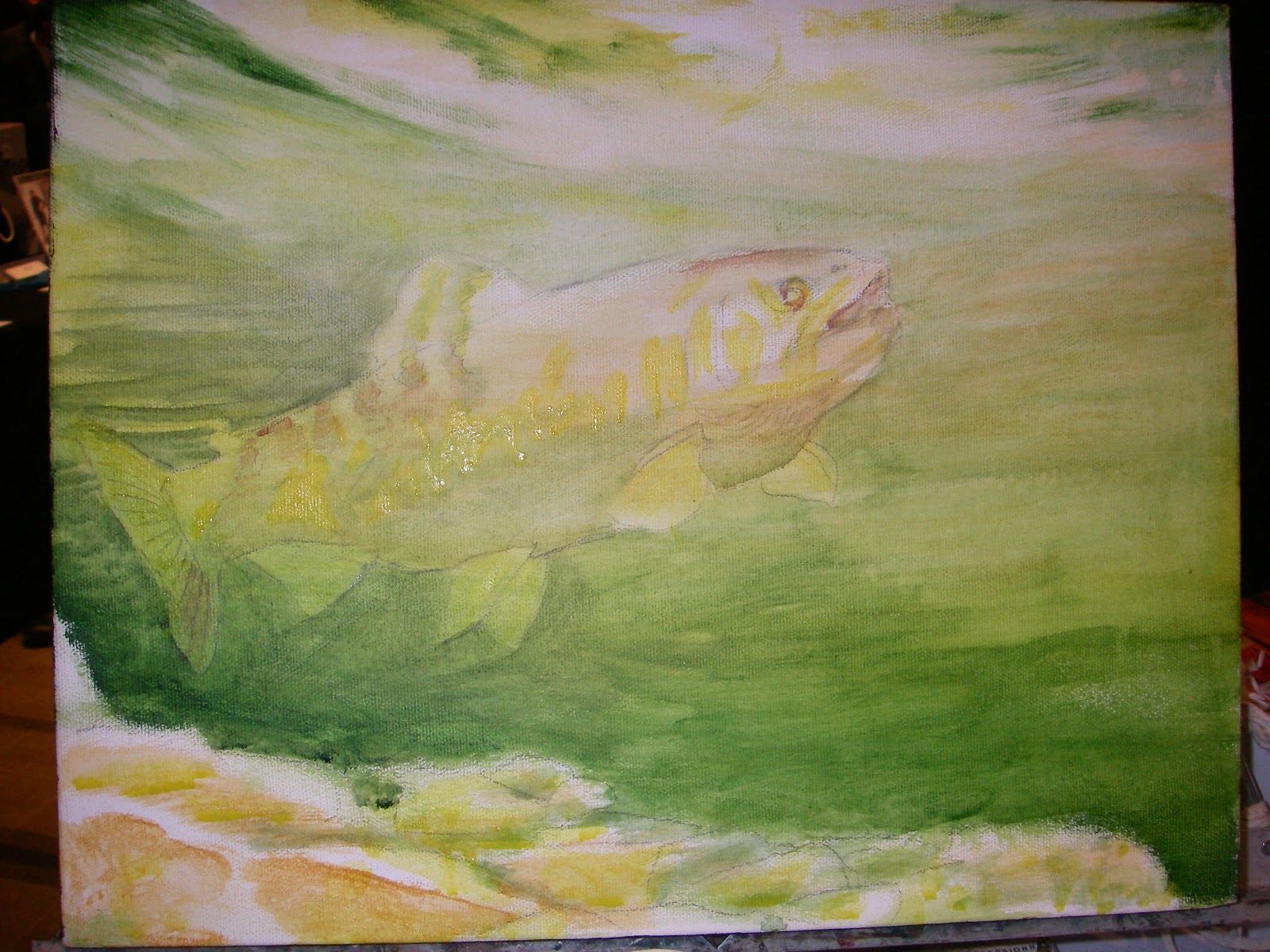 CHARLES WEISS ART: Trout Unlimited Canada Acrylic Painting Donation