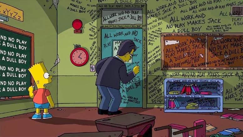 Talk Stephen King: The Simpsons All Work And No Play