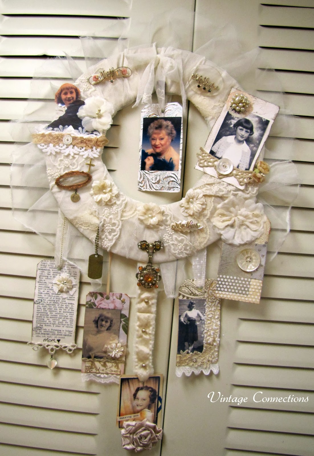 Vintage Connections: Mother's Memory Wreath