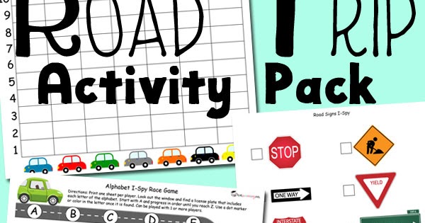 Toodler Kids: Road Trip Activity Pack for Traveling with Kids