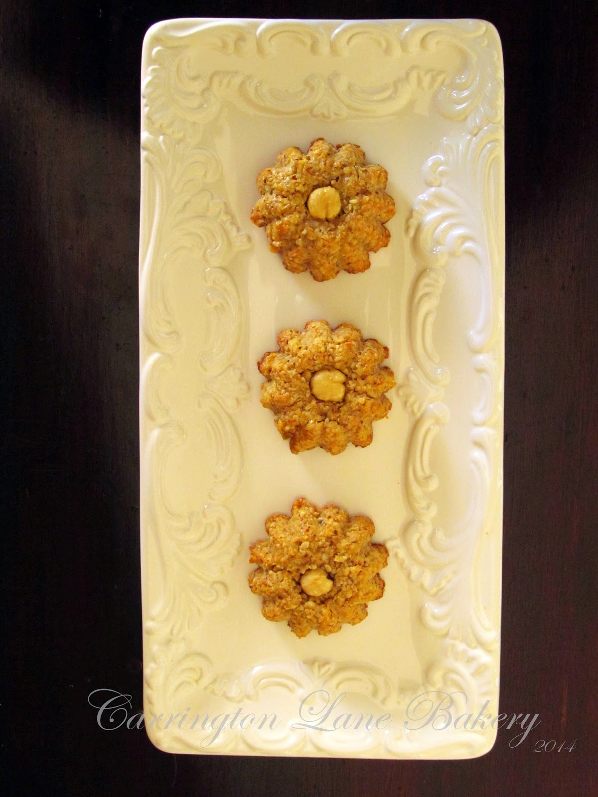 Carrington Lane Bakery: Fourless Hazelnut Ghriba (Moroccan Nut Cookies)