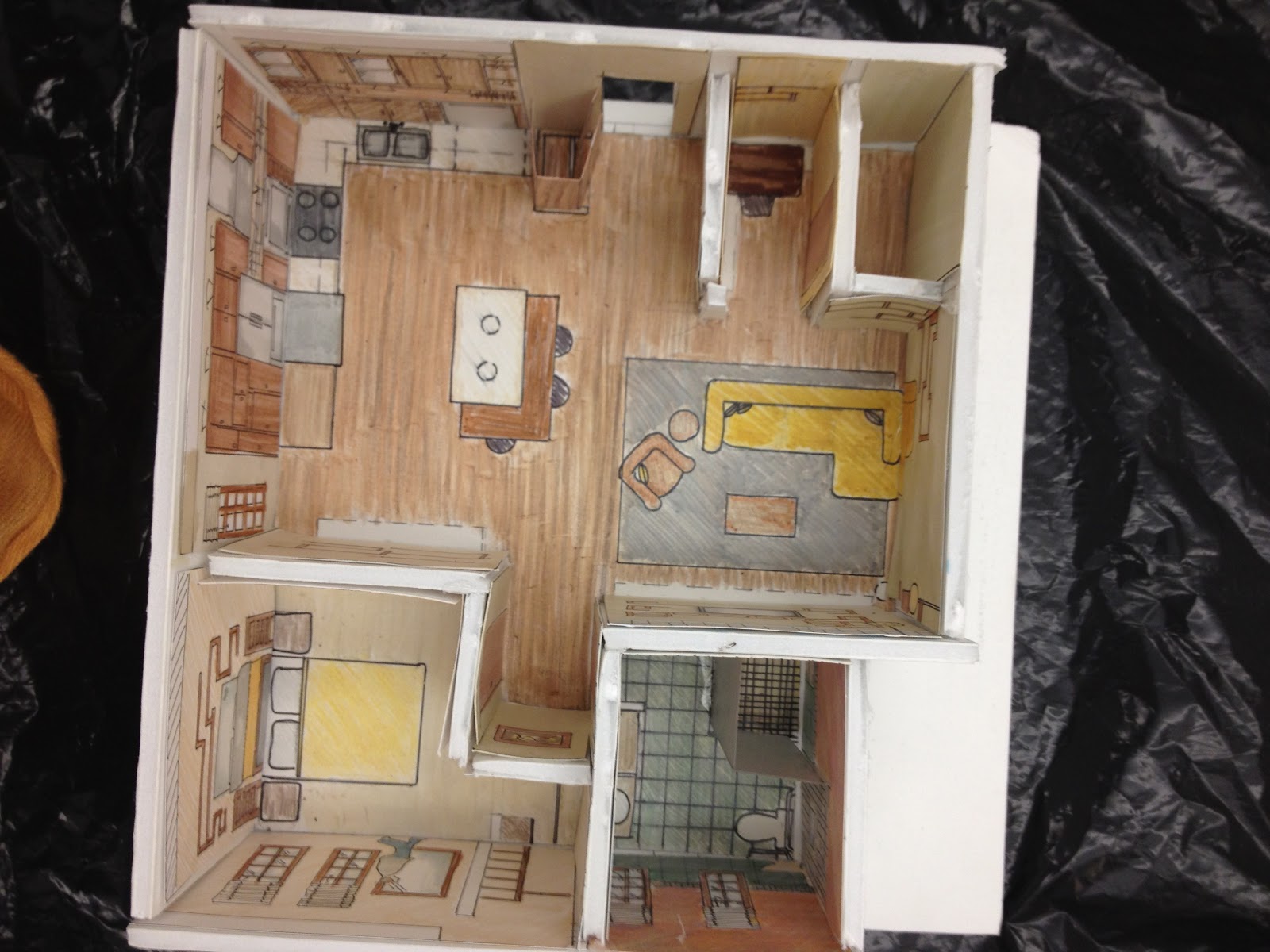 Michelle Hanna Interior Design Portfolio: One Bedroom and Common Space ...