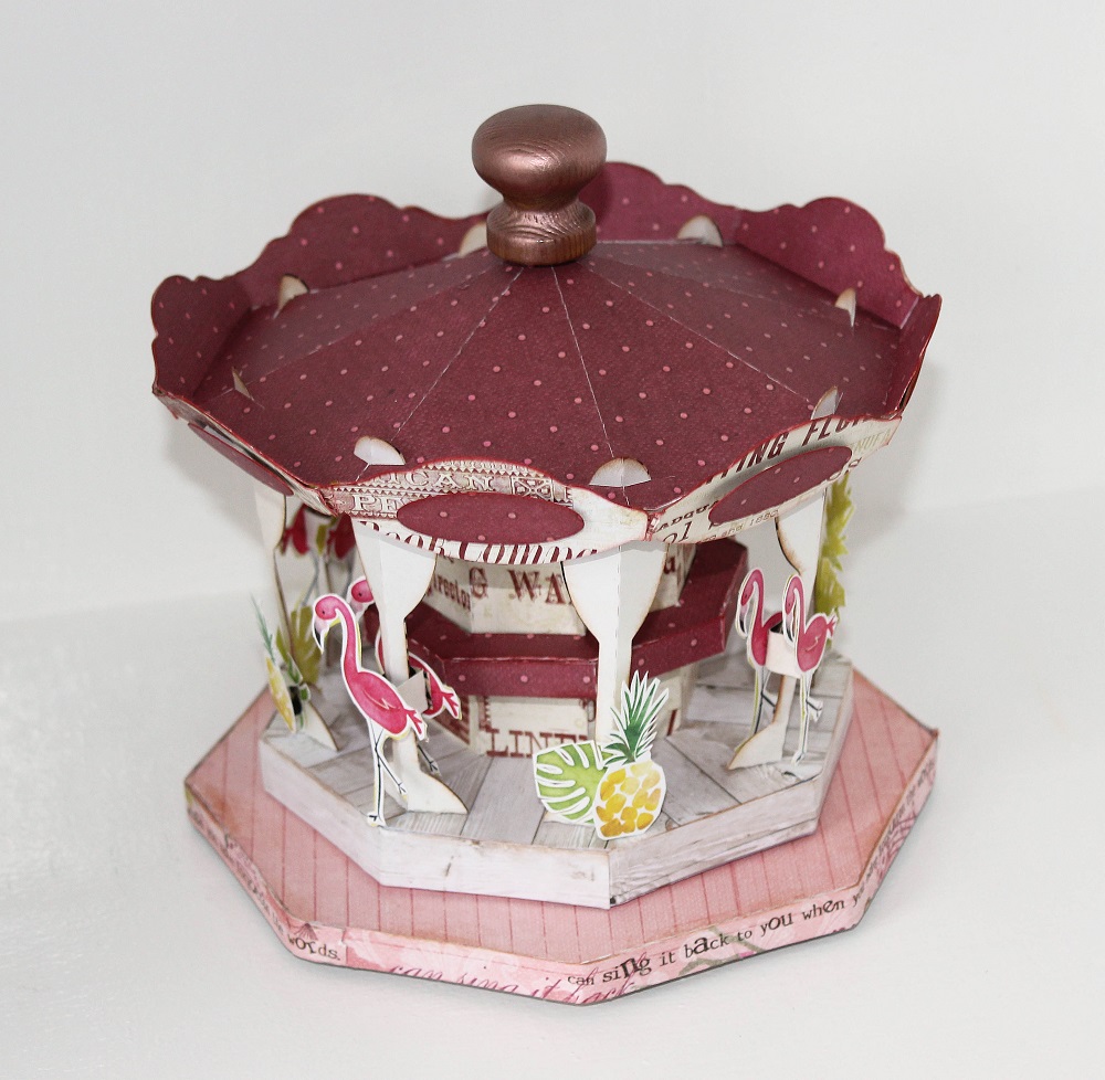 My Craft and Garden Tales: A pink Prima carousel
