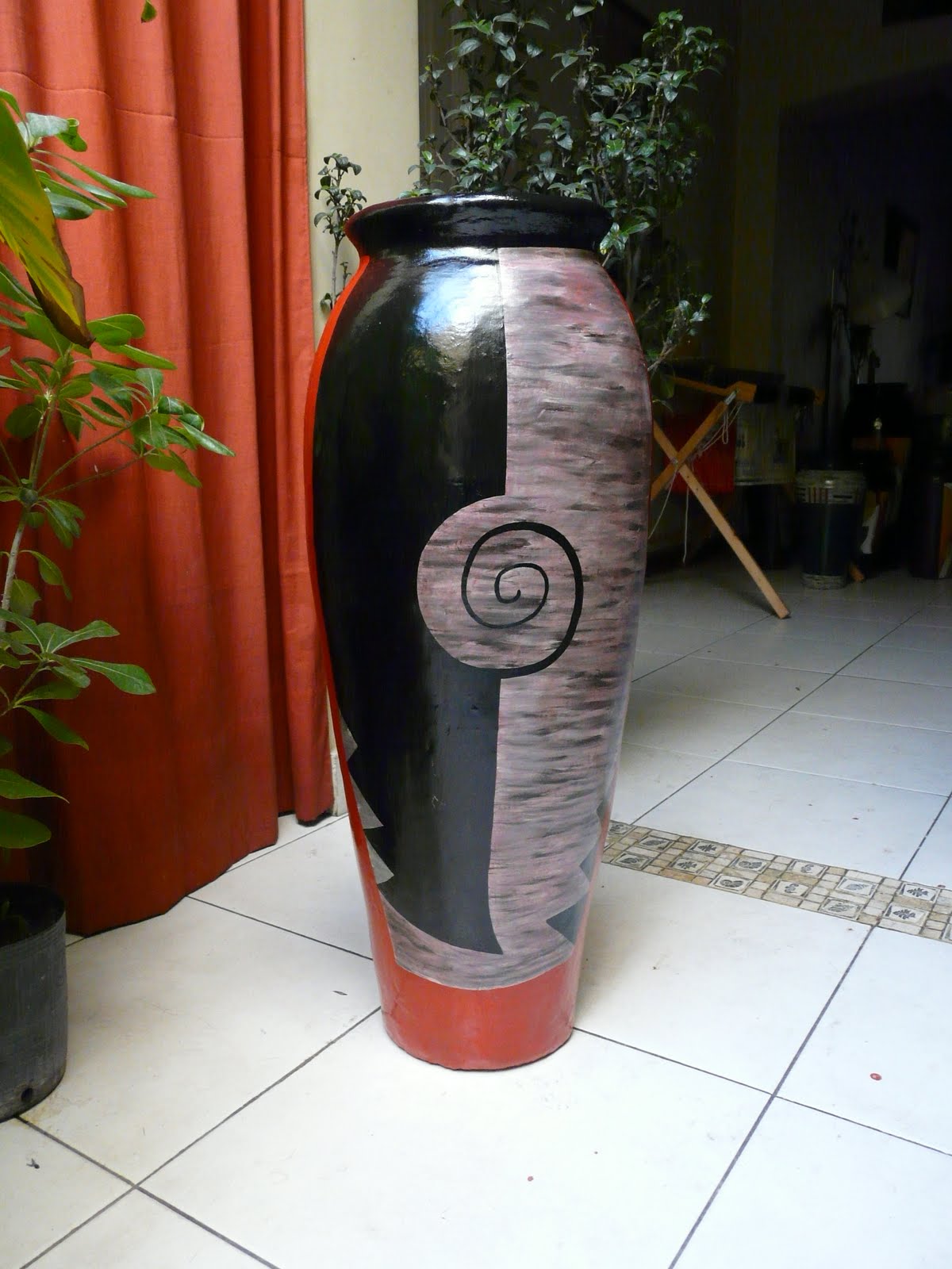 Artesanias "Bosques de acebo": JARRONES RUSTICOS GRANDES