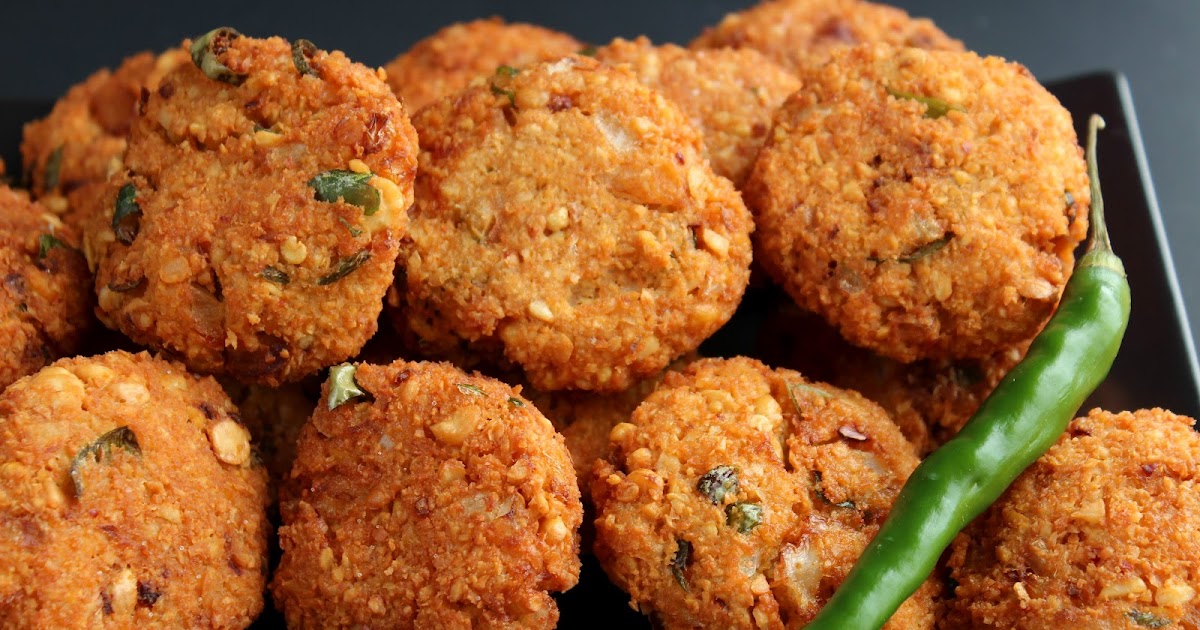 Kitchen Simmer: Chana Dhal Masala Vadai ( Deep Fried Lentil Snack)