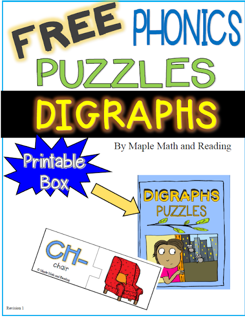 Free Phonics Digraphs Puzzles