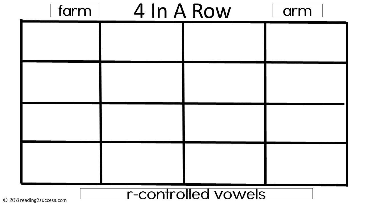 Reading2success: 4 In A Row Open Ended Game Inspired by 4 in a Row