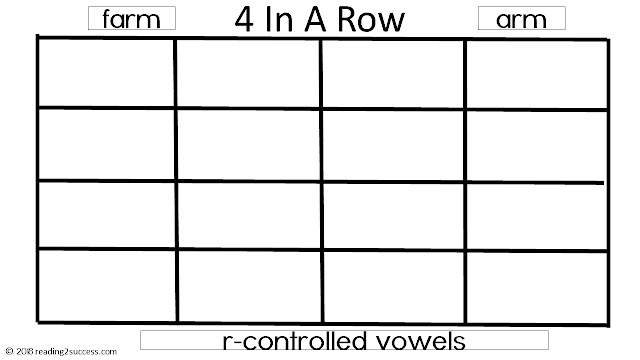 Reading2success: 4 In A Row Open Ended Game Inspired by 4 in a Row