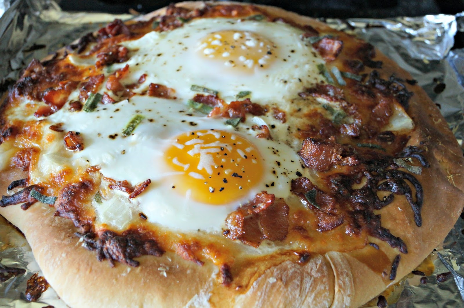 Boston Sweet Tea Party: Breakfast Pizza