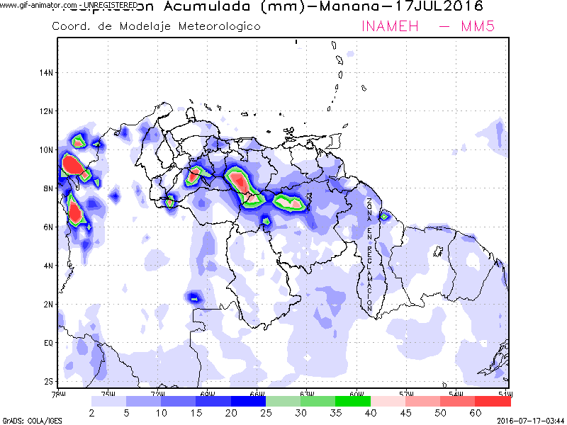 El tiempo meteorológico en Venezuela: Previsión meteorológica para ...