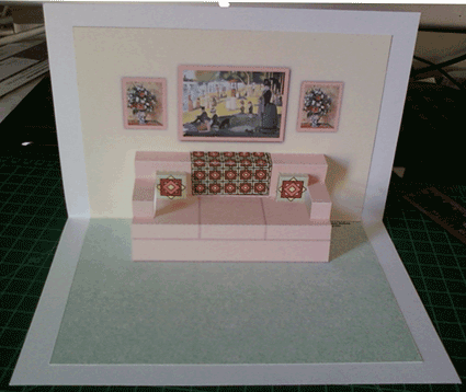 EZ3D Pop Ups: Sofa PopUp Card EZ3D PopUps