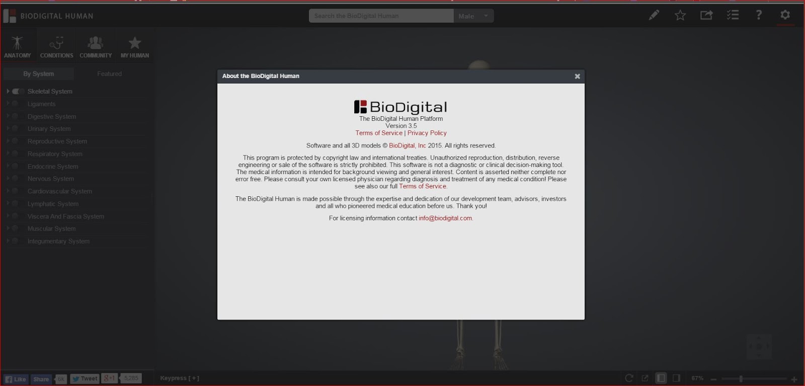 Taichung Blog @ Blog: 【分享軟體】【人體3D軟體】【BioDigital Human 2.0】BioDigital ...