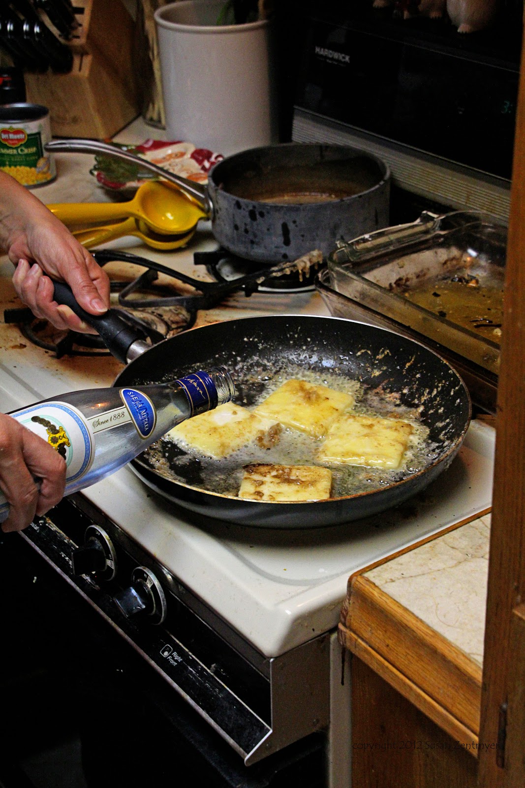Love from the Kitchen: Saganaki (Flaming Greek Cheese)