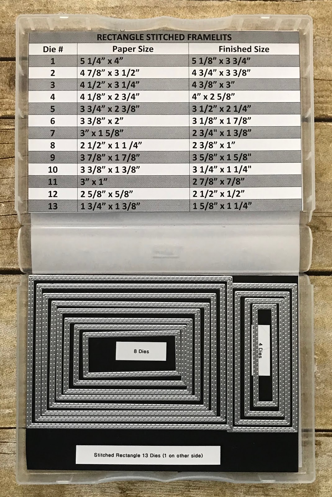 Crafts by Beth: Storage Tip for Stitched Rectangle Framelits