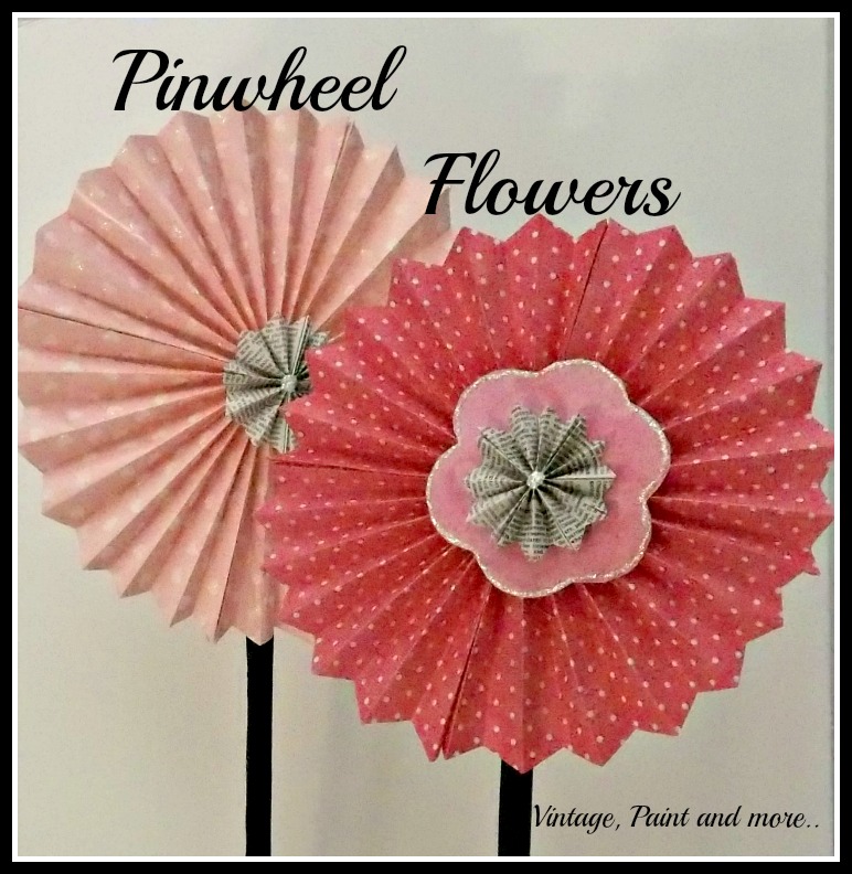 Giant Pinwheel Flowers | Vintage, Paint and more...