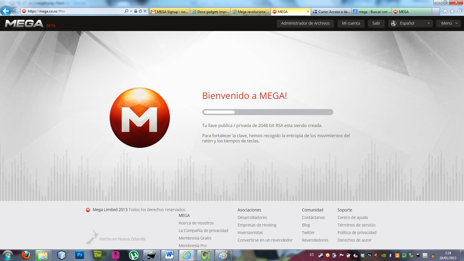 Alcasoft: MEGA: el sucesor de MegaUpload nace ofreciendo 50GB Gratis
