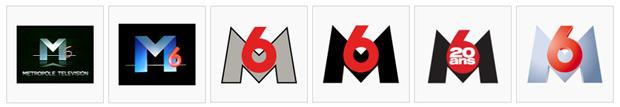 TF1 & M6 : The french private audiovisual leaders : M6 logo evolution