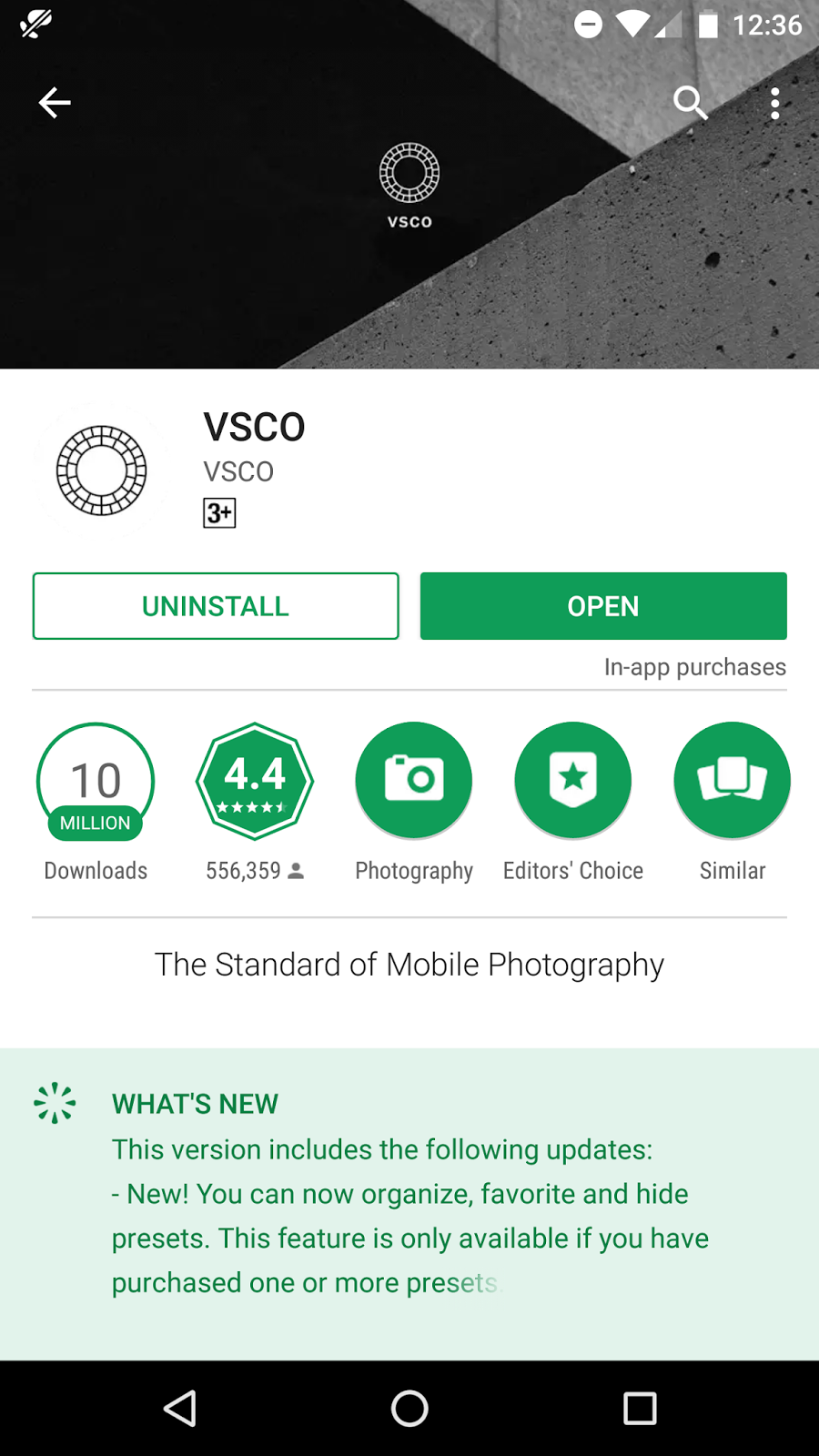 Improve your mobile photography with VSCO Cam.
