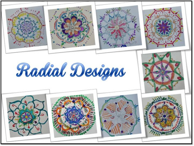 PESD Art Stuff: 6th Grade Radial Designs